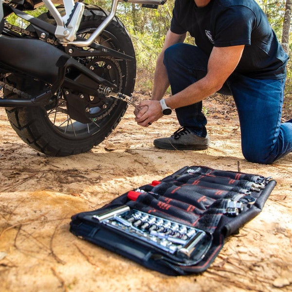 Adventure Motorcycle Roll | 40-Piece Metric Motorcycle Tool Kit ...