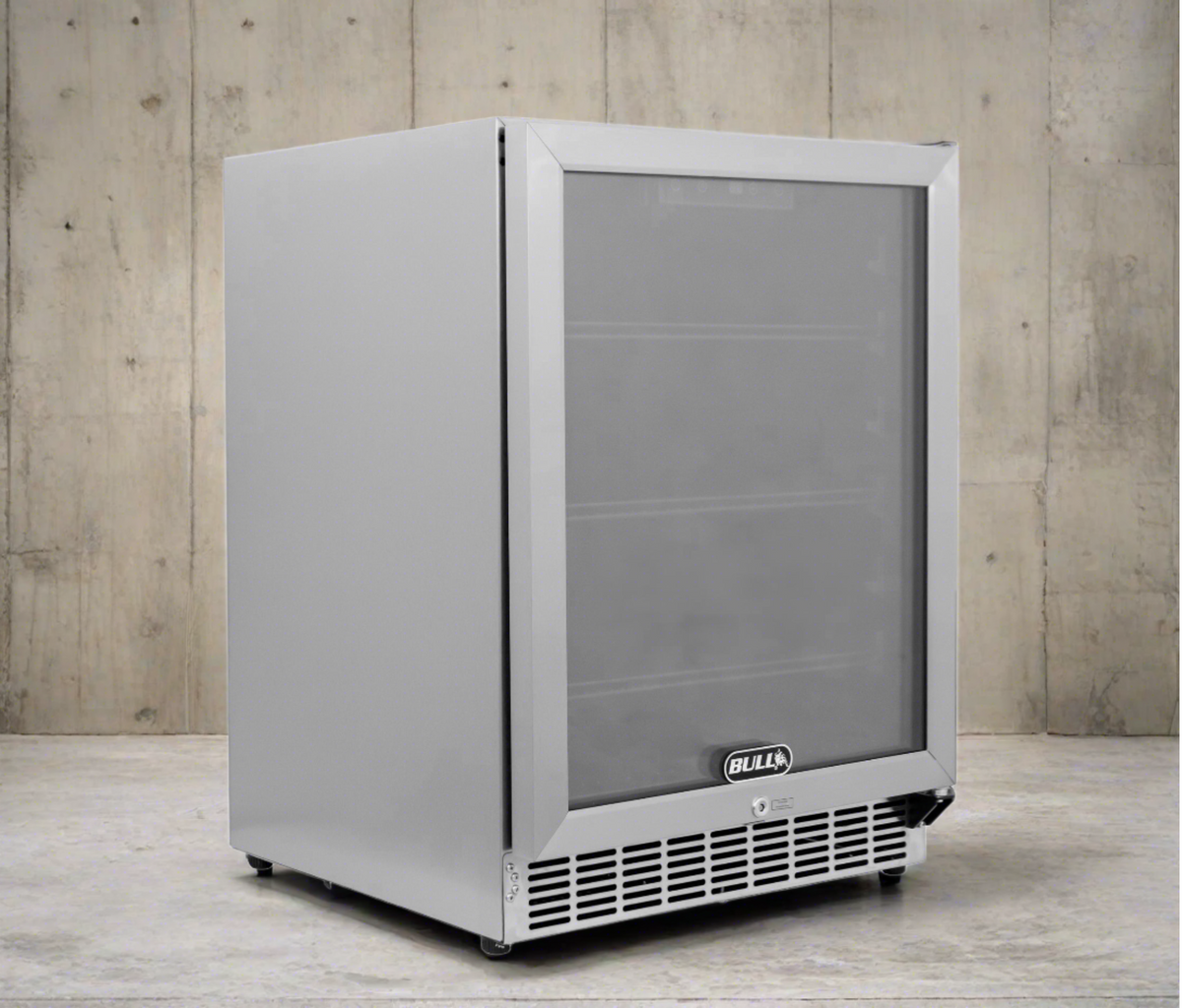 150L Outdoor Glass Door Fridge for Under Counter Use