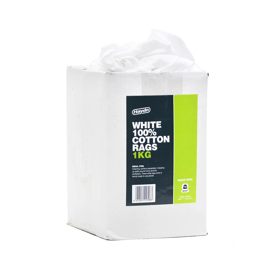 Haydn Cleaning Rags 1kg and 3kg Packs for Workshop Use