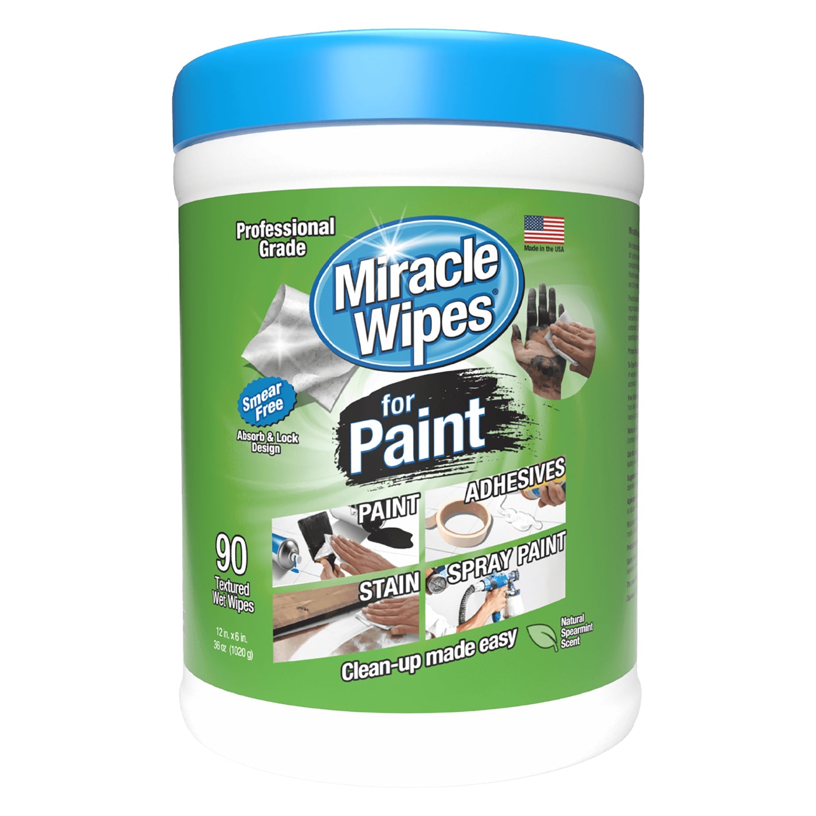 MiracleWipes Paint Cleanup and Surface Prep Wipes 90 Pack