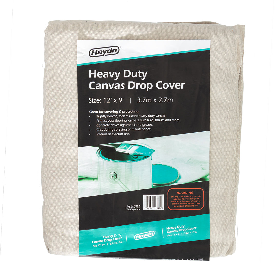 Heavy Duty Canvas Drop Cover - Garage Workshop Solutions