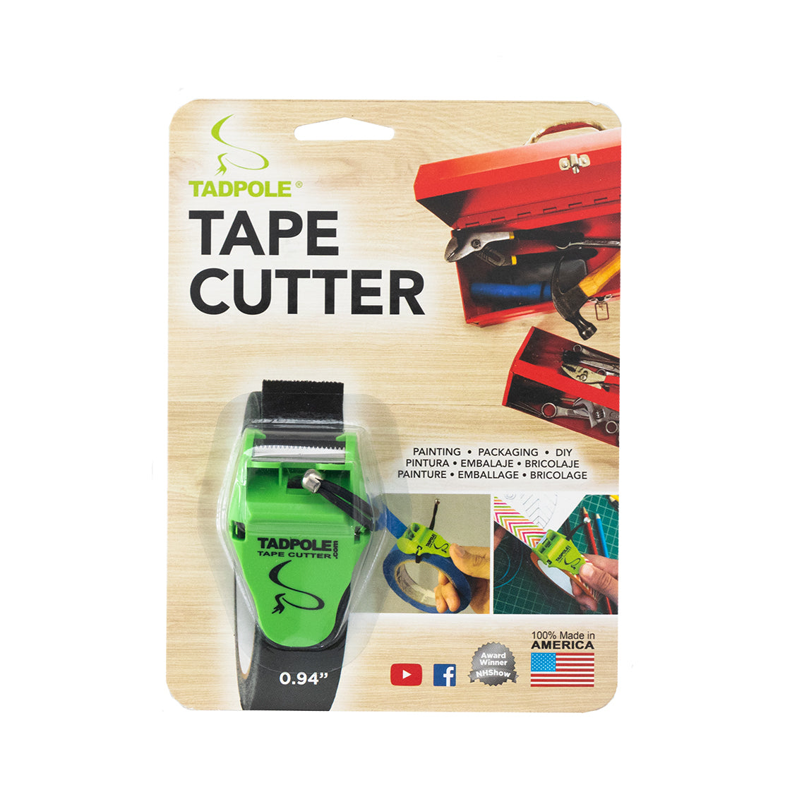 Tadpole Cutter 25mm for Efficient Tape Cutting Tool